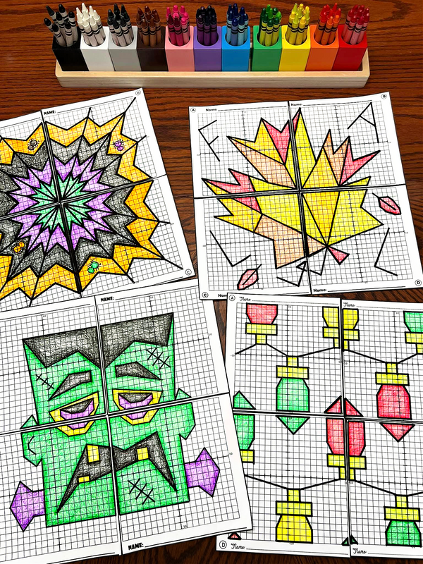 Mystery Graphs Group Activity Plotting Points in the Coordinate Plane ...