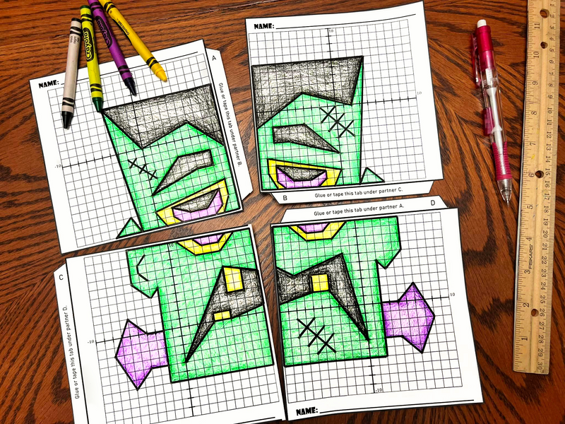 Halloween Mystery Graph Group Activity - Math in Demand