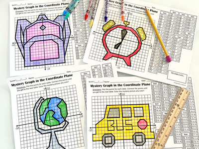 Back to School Mystery Graphs - Math in Demand