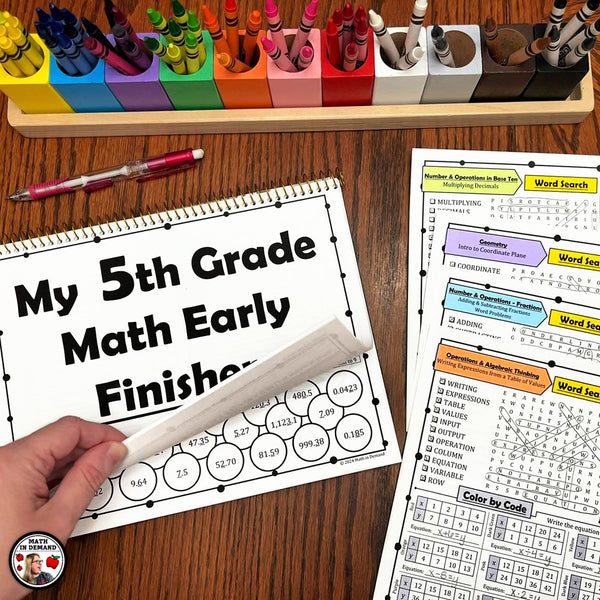 5th Grade Math Early Finishers (Physical Copy) - Math in Demand