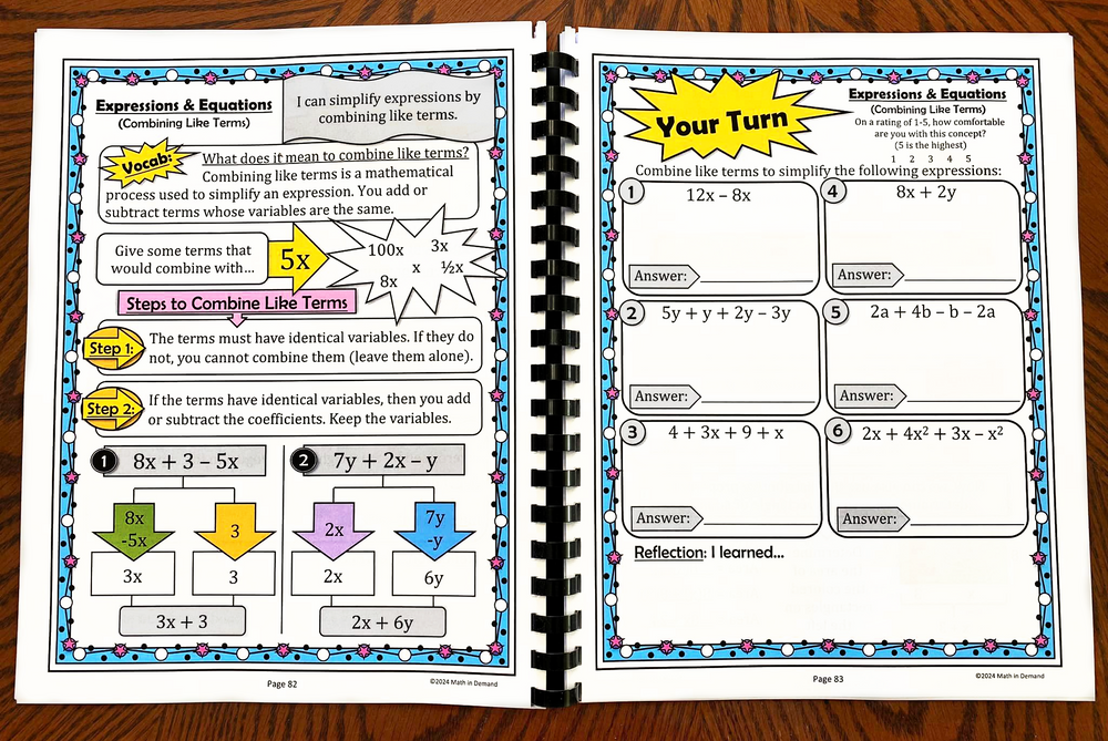 6th Grade Math Workbook (Physical Product) - Math in Demand