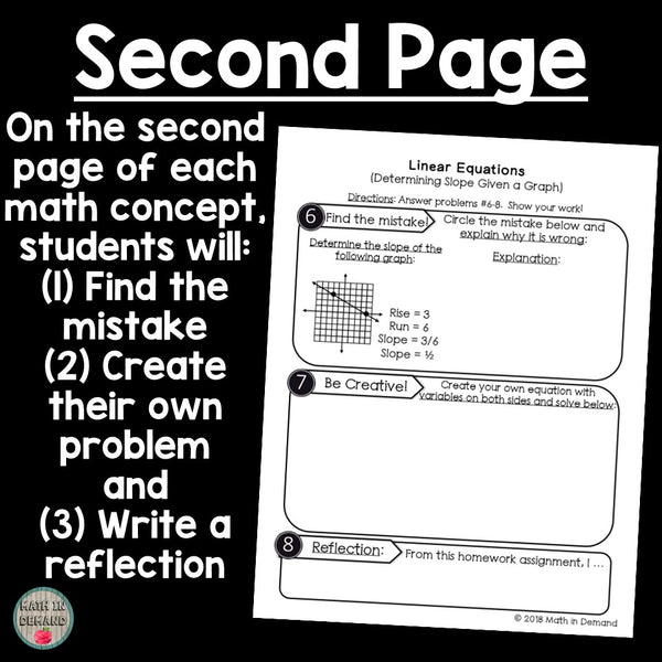 Algebra Homework (Entire Year) - Math in Demand
