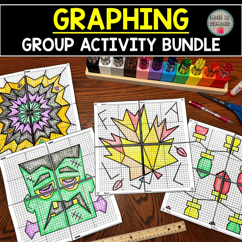 Group Mystery Graph Activities Bundle - Math in Demand