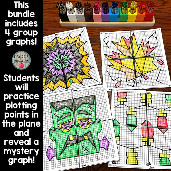 Group Mystery Graph Activities Bundle - Math in Demand