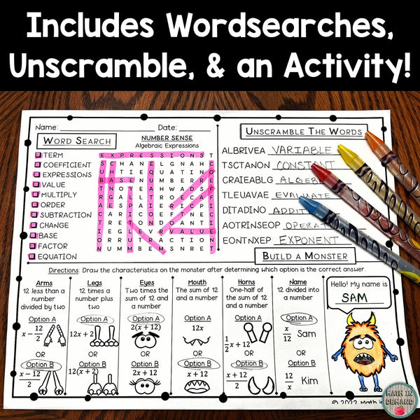 6th Grade Math Early Finishers - Math in Demand
