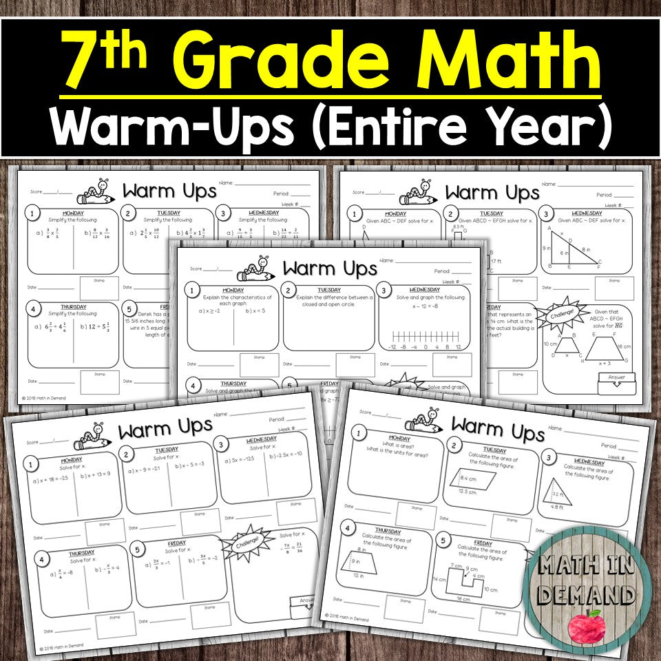 7th Grade Math - Math in Demand