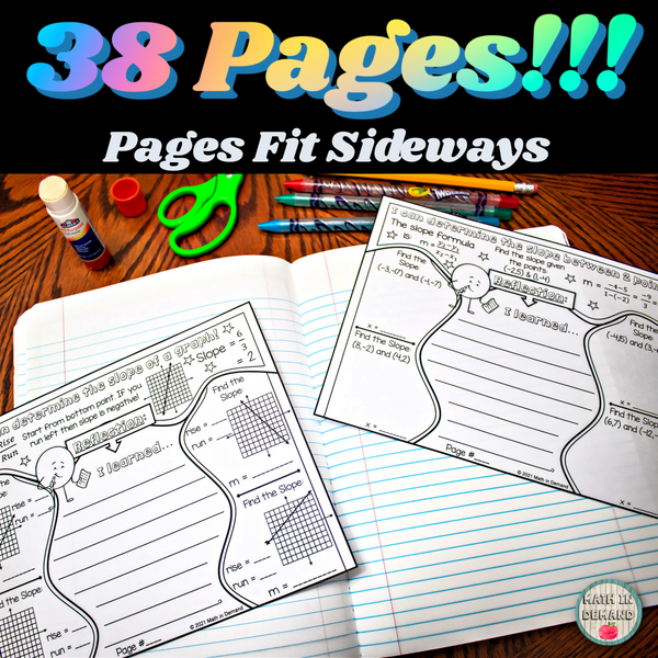 8th Grade Math Composition Notebook - Math in Demand