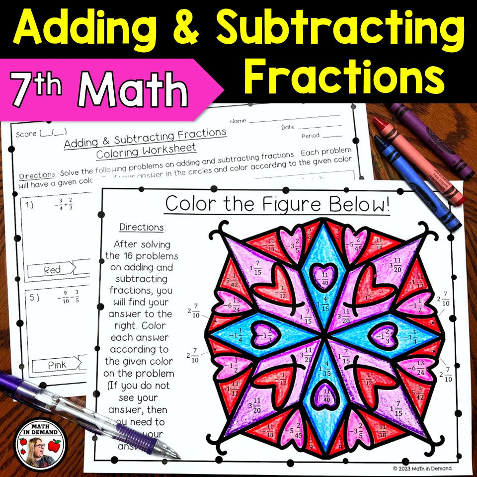 7th Grade Math Coloring Worksheets 7th Grade Math FUN Worksheets