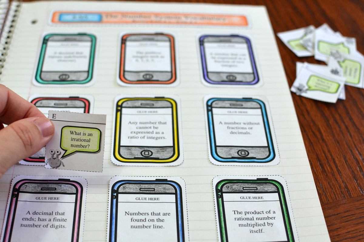 8th Grade Math Interactive Notebook - Math in Demand