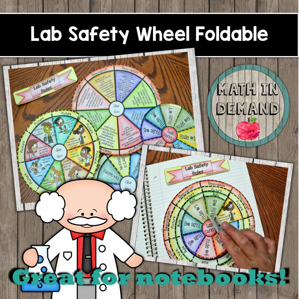 Lab Safety Foldable - Math in Demand