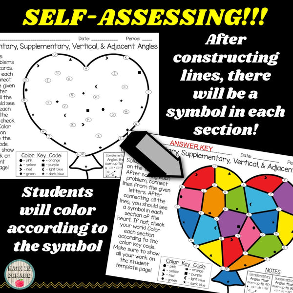 Complementary, Supplementary, Vertical, and Adjacent Stained Glass Tas ...