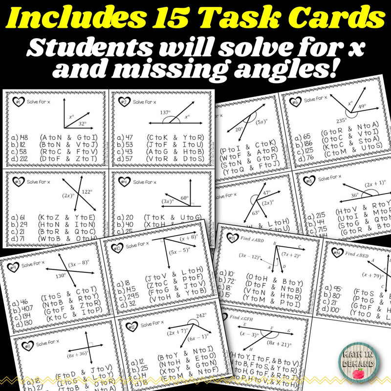 Complementary, Supplementary, Vertical, and Adjacent Stained Glass Tas ...
