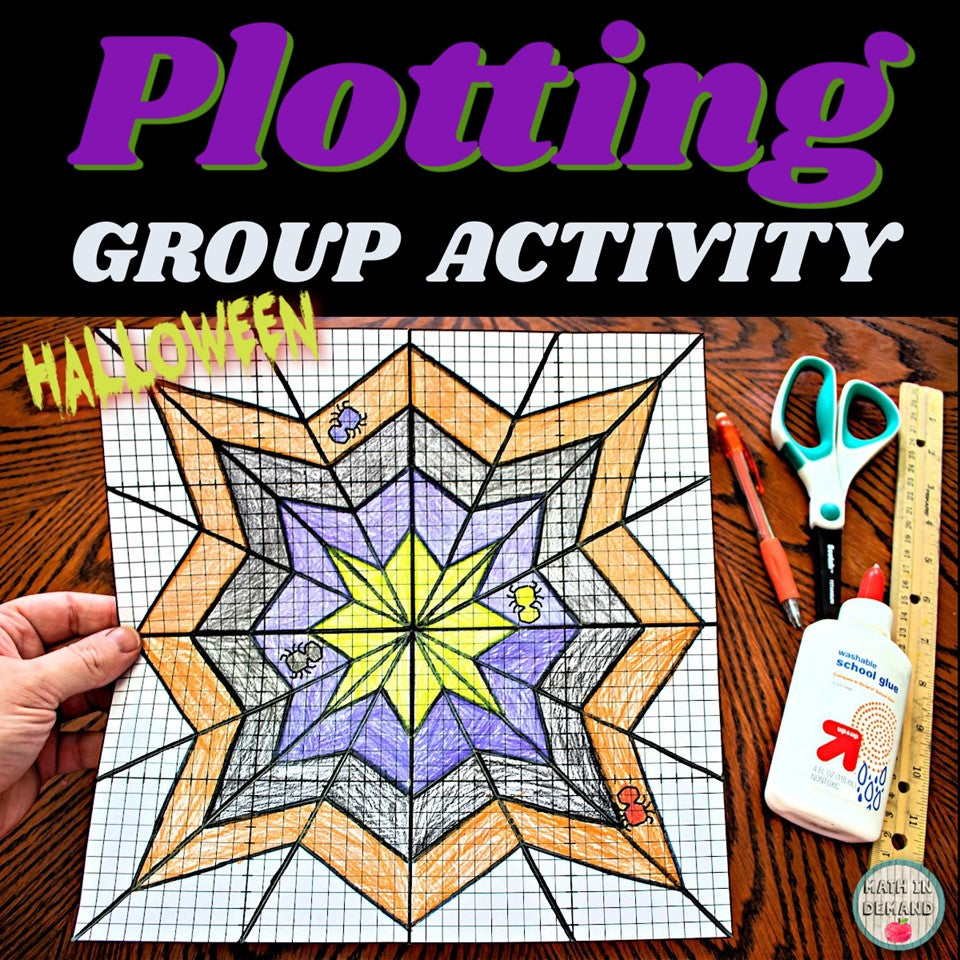 Plotting Points in the Coordinate Plane Halloween Activity - Math in Demand