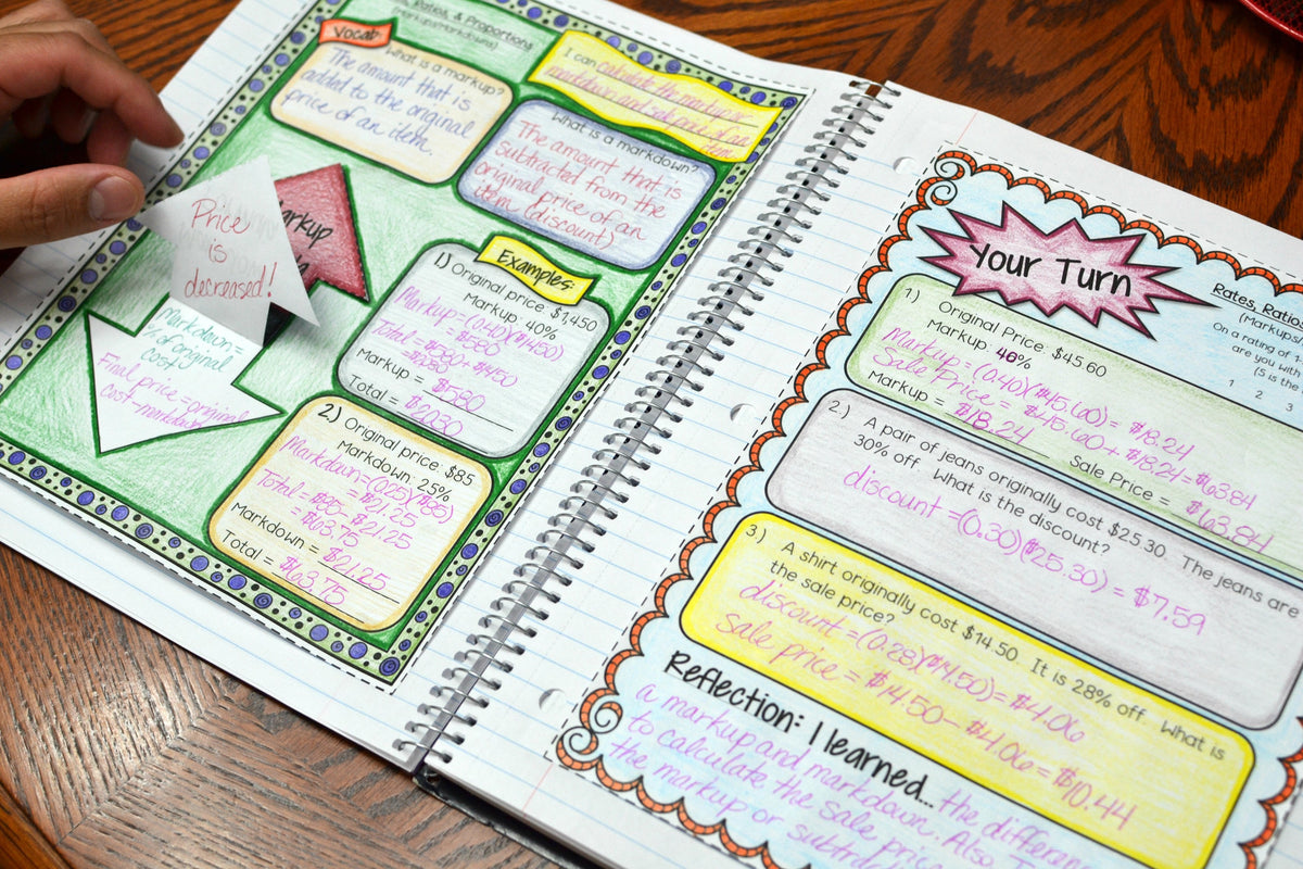Pre-Algebra Interactive Notebook - Math in Demand