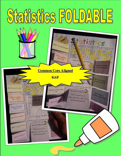 Statistics Foldable - Math in Demand