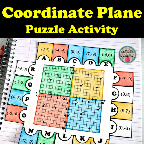 The Coordinate Plane Puzzle Activity Math Interactive Notebooks PAPER ...
