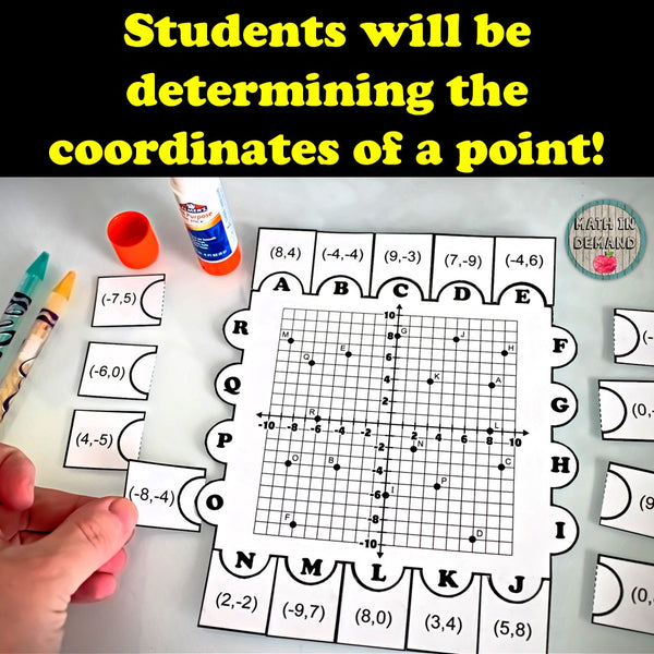 The Coordinate Plane Puzzle Activity Math Interactive Notebooks PAPER ...