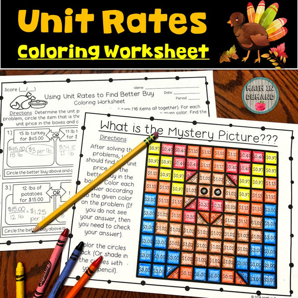 thanksgiving coloring pages for math