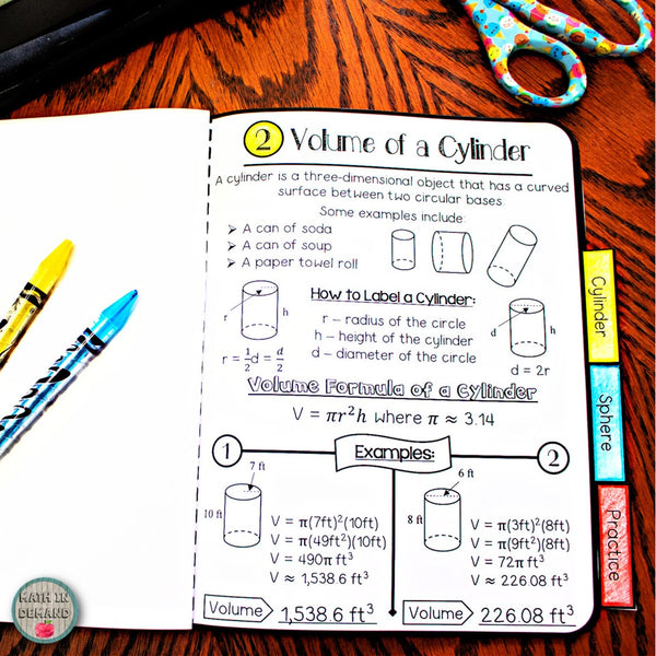 Volume Booklet (Cone, Cylinder, & Sphere) - Math in Demand