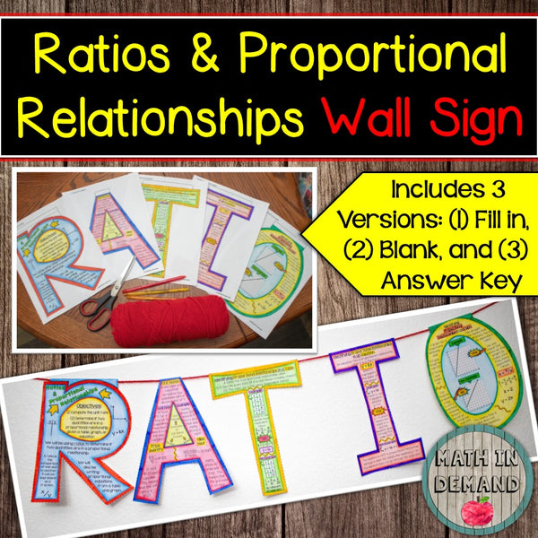 Math Wall Signs (Great for Math Banners or Math Bulletin Boards) - Math ...