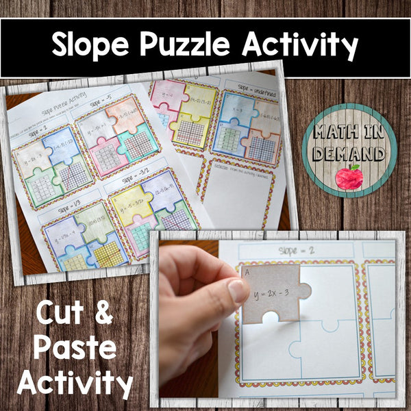 Slope Puzzle Activity - Math in Demand